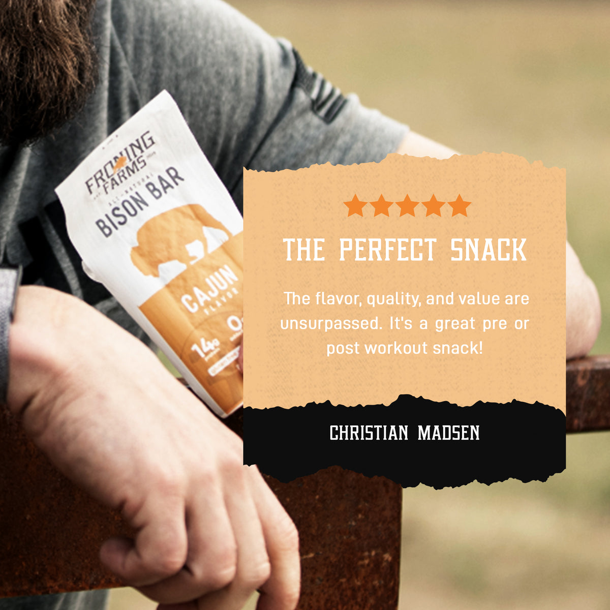 Cajun Bison Bars Multi-pack – Froning Farms