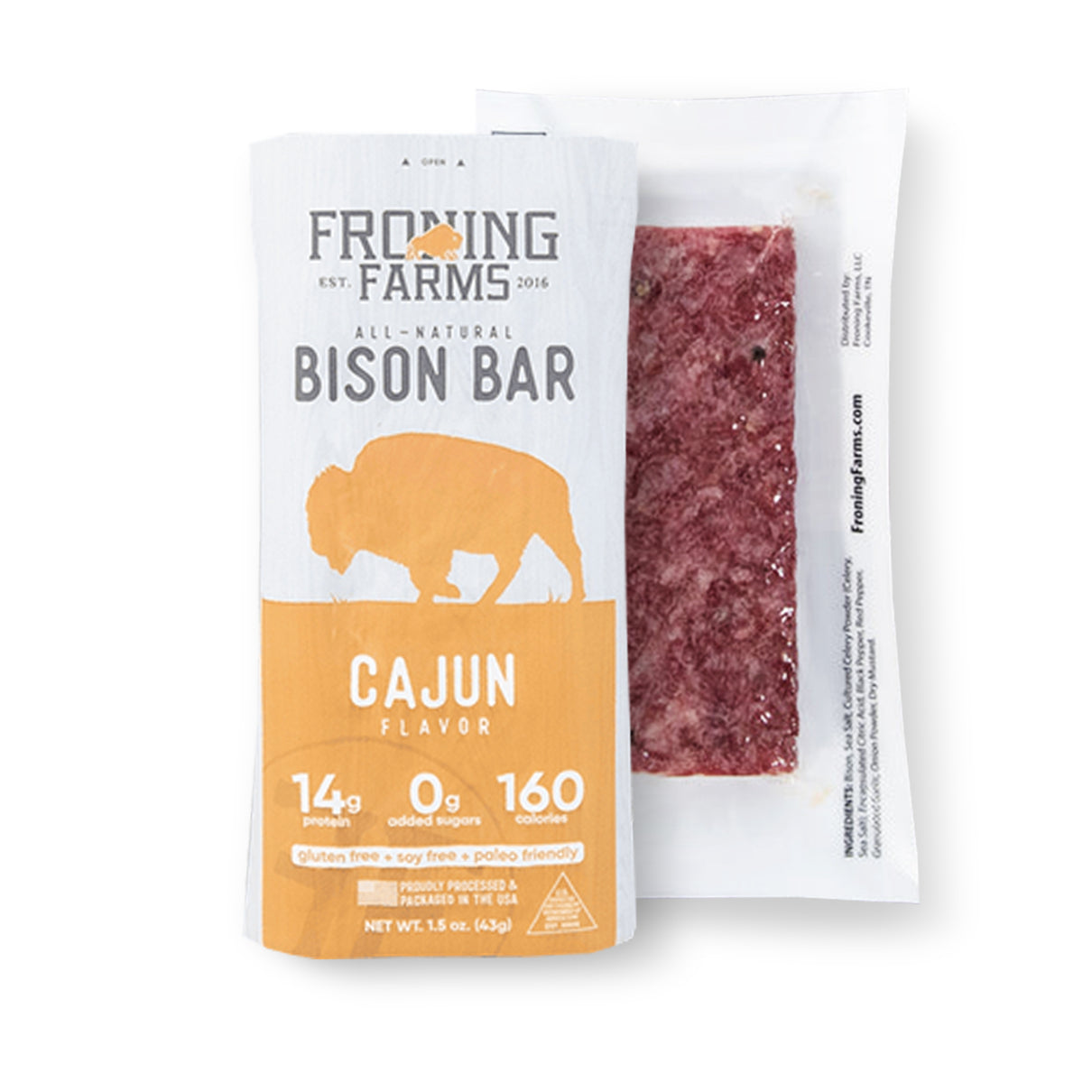 Cajun Bison Bars Multi-pack – Froning Farms