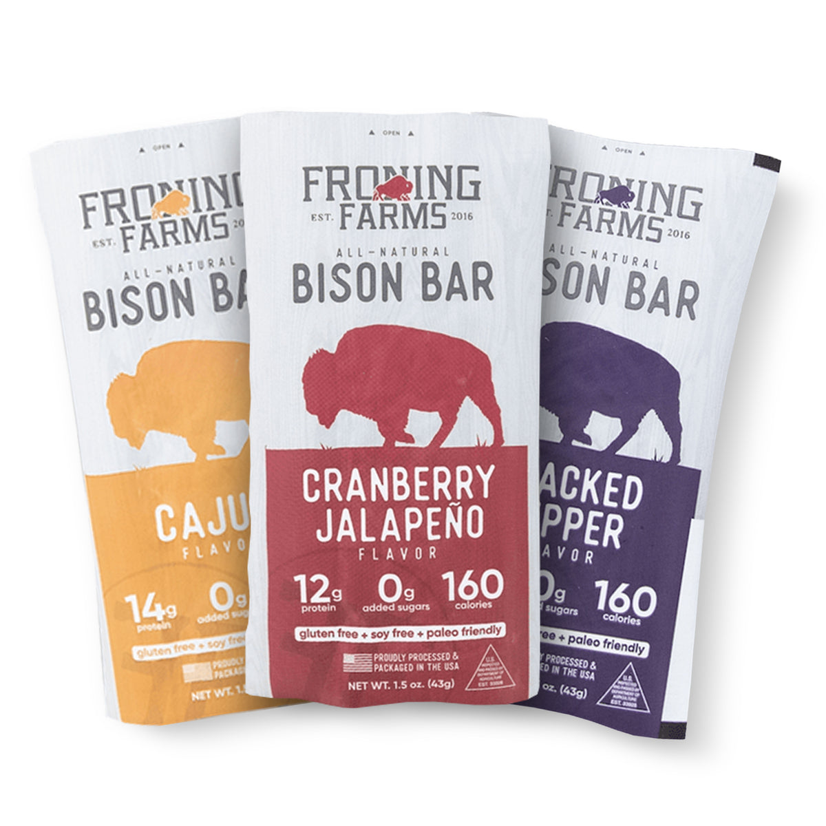 Bison Bars Variety Pack – Froning Farms